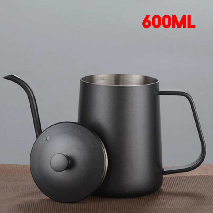 Long Narrow Spout Kitchen Coffee Pot Gooseneck Spout Drip Coffee Kettle ...