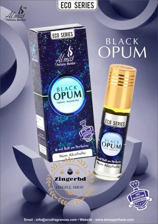 Almas Brand 100% Original BLACK OPUM Great Fragrance Long-Lasting For ...