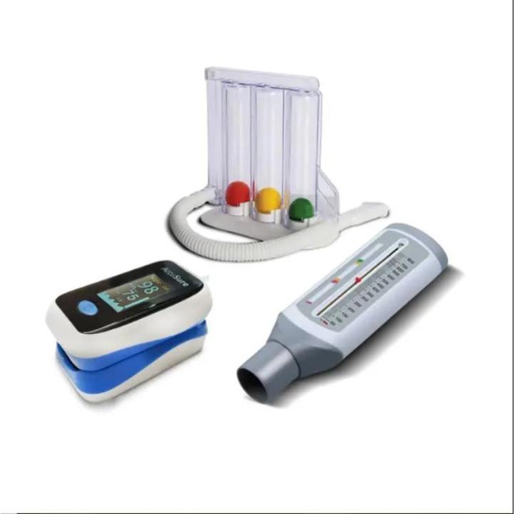 Combo Of 3 Digital Pulse Oxemetar With Spirometer And Peak Flow Metar ...