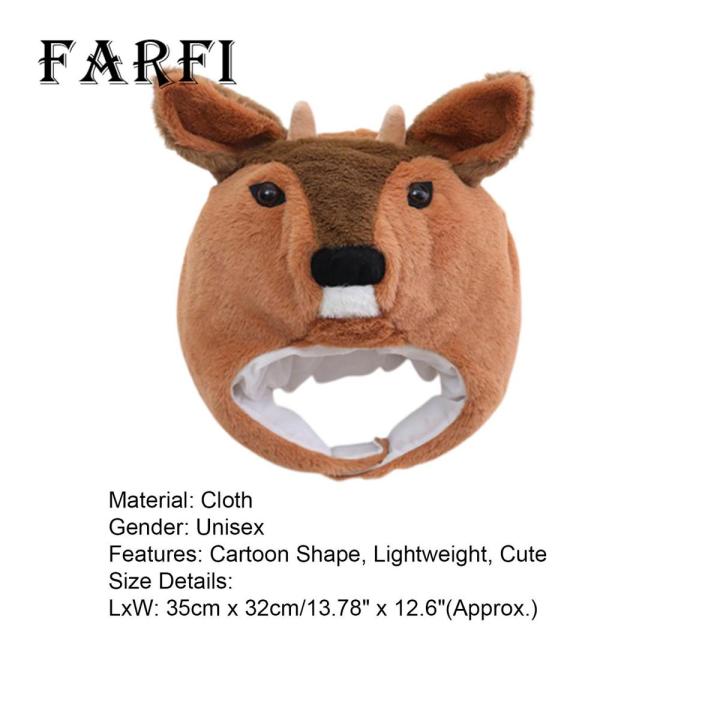 Farfi Deer Headgear Soft Roe Deer Plush Headgear Prop Decoration ...