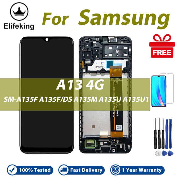 LCD With Frame For Samsung Galaxy A13 4G A135 A135M A135F Display Touch ...