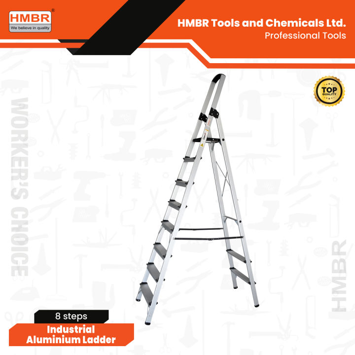 HMBR 8 Step Aluminum Smart Fold Ladder | Daraz.com.bd