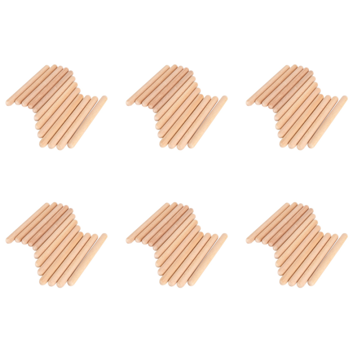 36 Pairs Wood Claves Musical Percussion Instrument Rhythm Sticks ...