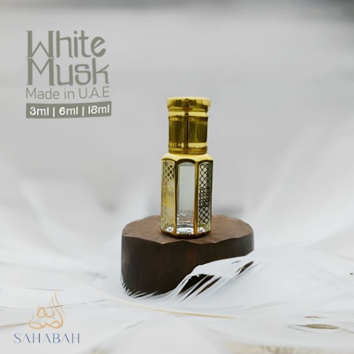 White Musk -Made in U.A.E -Premium Attar- 3ML | 6ML | 12ML | Daraz.com.bd