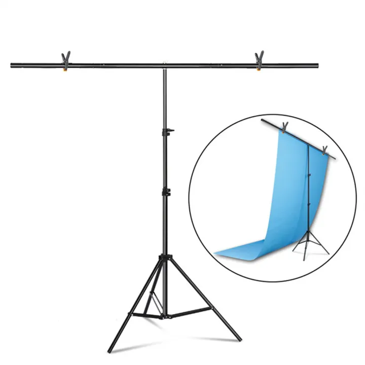 T-shaped Tripod Stand Background Backdrop Photography Adjustable ...