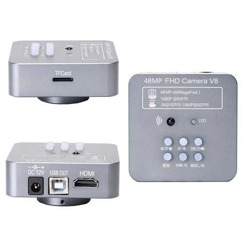 HAYEAR 48MP Microscope Camera, HD 1080P 60FPS 2K, Industrial Electronic ...