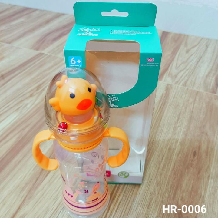 Baby PP Feedin Bottle with Tingling & Handle 270ml_1pcs | Daraz.com.bd