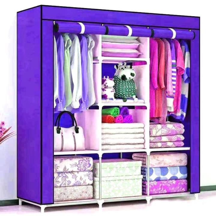 Fancy & Portable Fabric Collapsible Foldable Clothes Closet Wardrobe ...