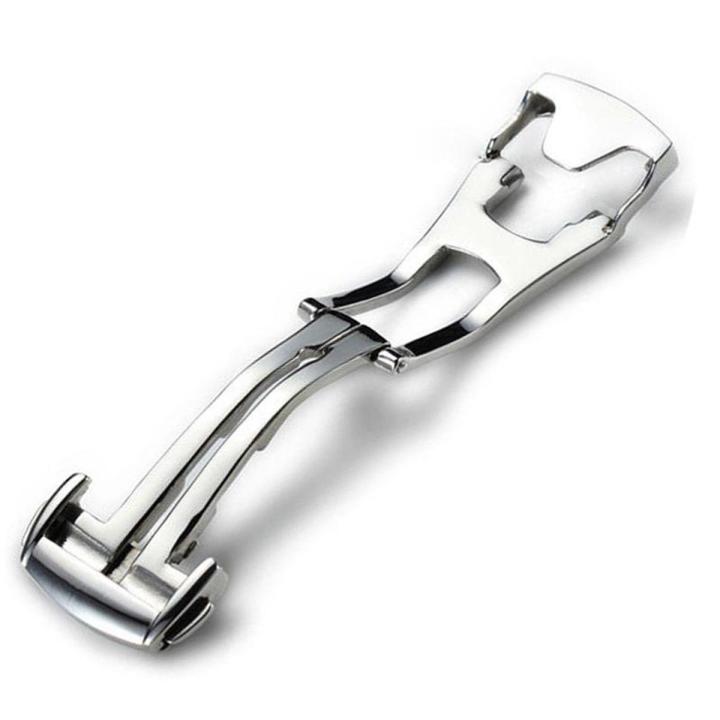 18mm stainless steel deployment watch strap folding buckle clasp for ...