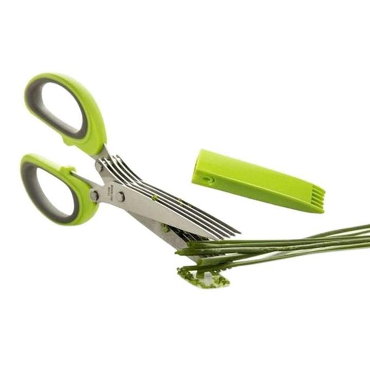 5 Blade Kitchen Scissors - Green | Daraz.com.bd