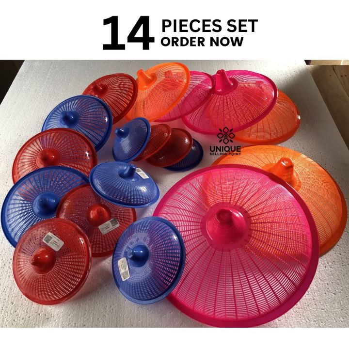 Kitchen Dhakna 14 PIECES Plastic Lid Set Package - ( Kitchen Jhapi ...