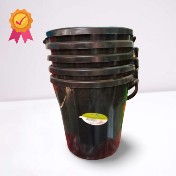 TEL Super Bucket 8L Black Bundel ( 6 pcs ) | Daraz.com.bd