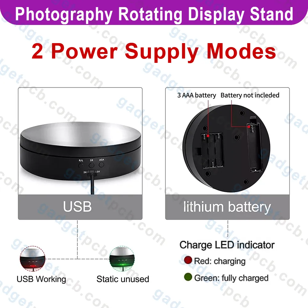 Motorized Rotating Display Stand, 360 Degree Rotating Turntable for ...