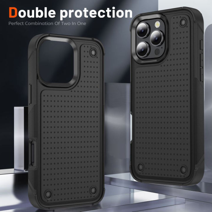 Luxury Military Hybrid Rugged Heavy-Duty Armor Shockproof Case happyfor ...