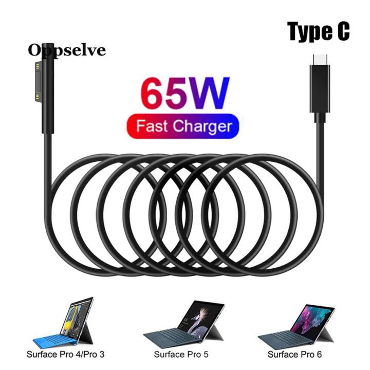 【happy one】USB Type C PD Converter Fast Charging Adapter Type-C Cable For Sur Pro 3 4 5 6 Go ...