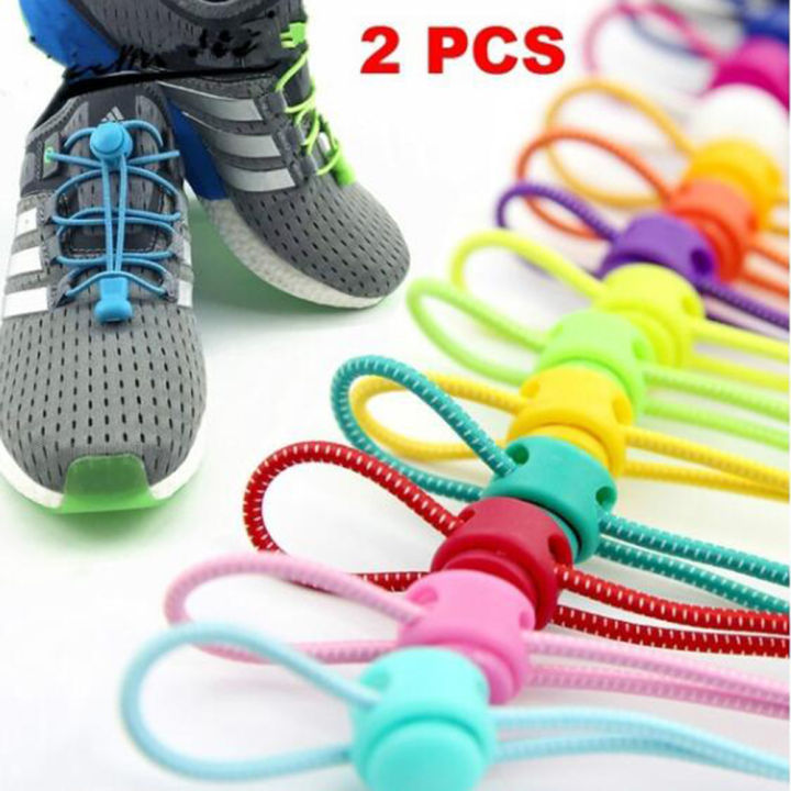 Elastic Shoe Laces Easy Lazy No Tie Elastic Silicone Shoe Laces ...