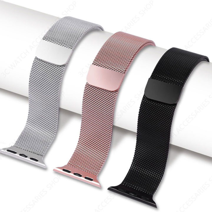 Magnetic Milanese Loop Strap For Apple watch Band 44mm 40mm 45mm 41mm ...