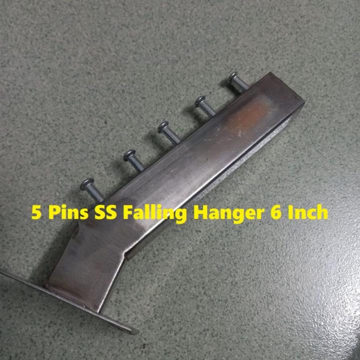 5 Pins Balls Beads SS Falling Hanger 6″ Inch Long Waterfall Hanger Rack ...