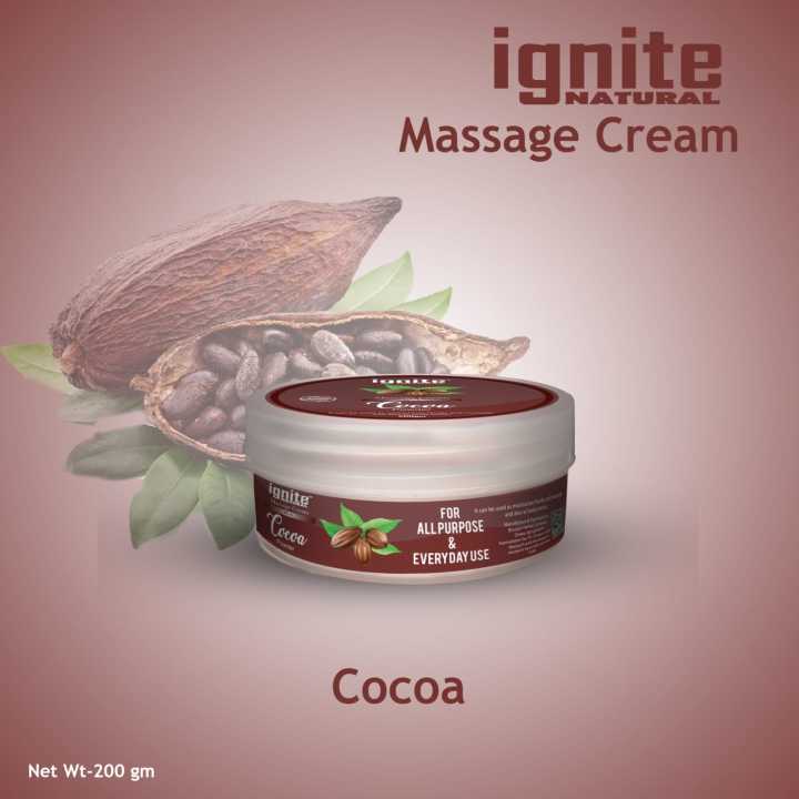 BSTI Approved Indian product Ignite massage cream Cocoa used for male/ female- 200 ml | Daraz.com.bd
