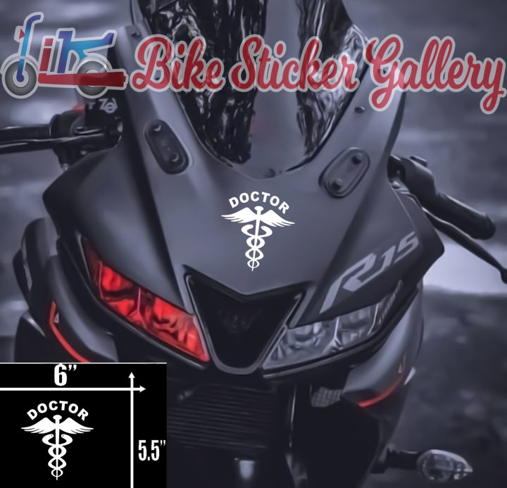 Bike Decal Sticker - Doctor Logo ( Waterproof & Premium quality)/ Bike ...