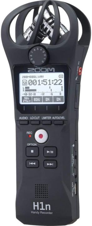 Zoom H1n Portable Recorder, Onboard Stereo Microphones, Camera ...