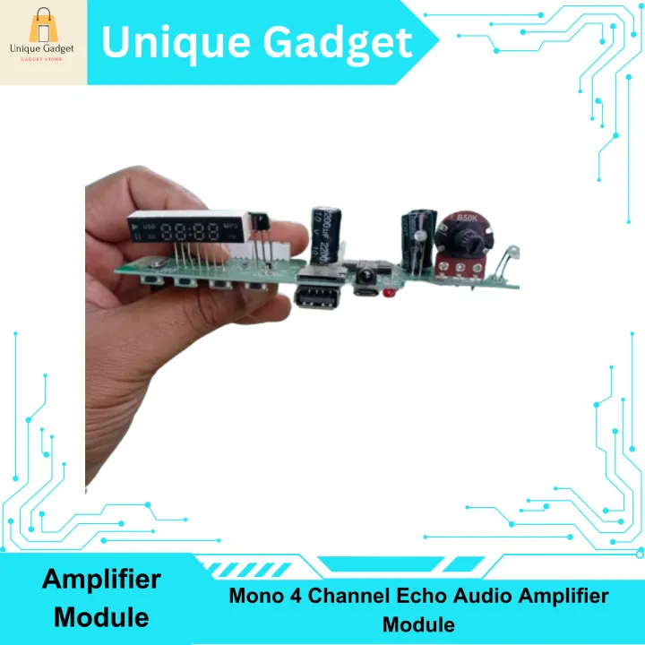 Mono 4 Channel Echo Audio Amplifier Module | Daraz.com.bd