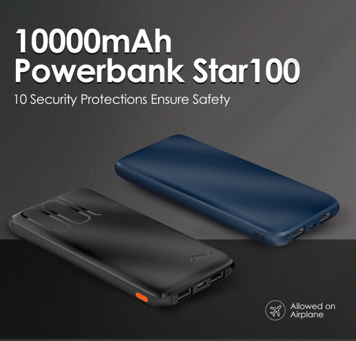 itel Power bank Star-100 | 10000mAh | Daraz.com.bd