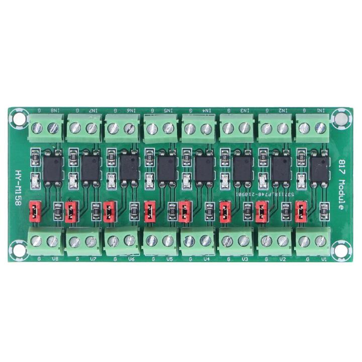 PC817 3.6-30V 8 Channel Optocoupler Isolation Board Voltage Converter ...
