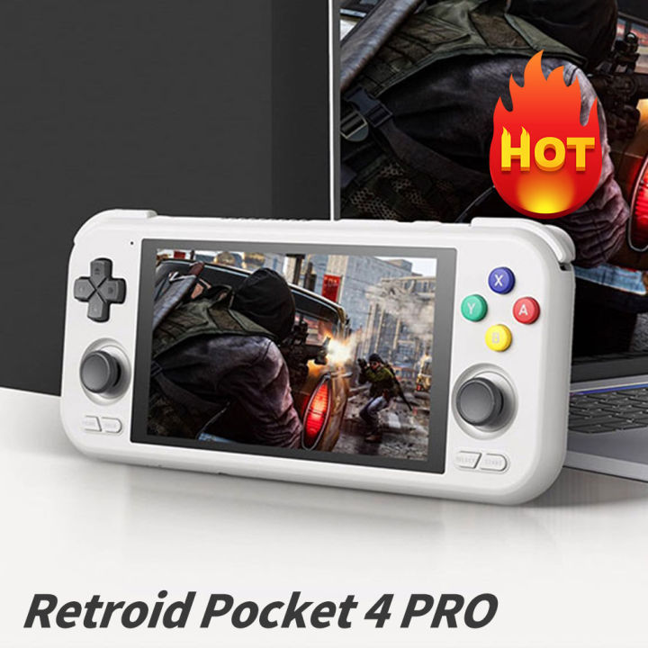 Retroid Pocket 4PRO Classic Handheld Portable Game Console Android 11 Touch Screen Portable 2.4G ...