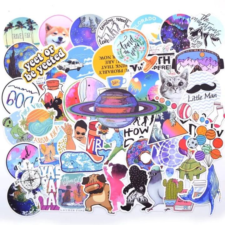 50PCS A Very Beautiful Vsco Stickers Pack Girl for on the Laptop Phone ...