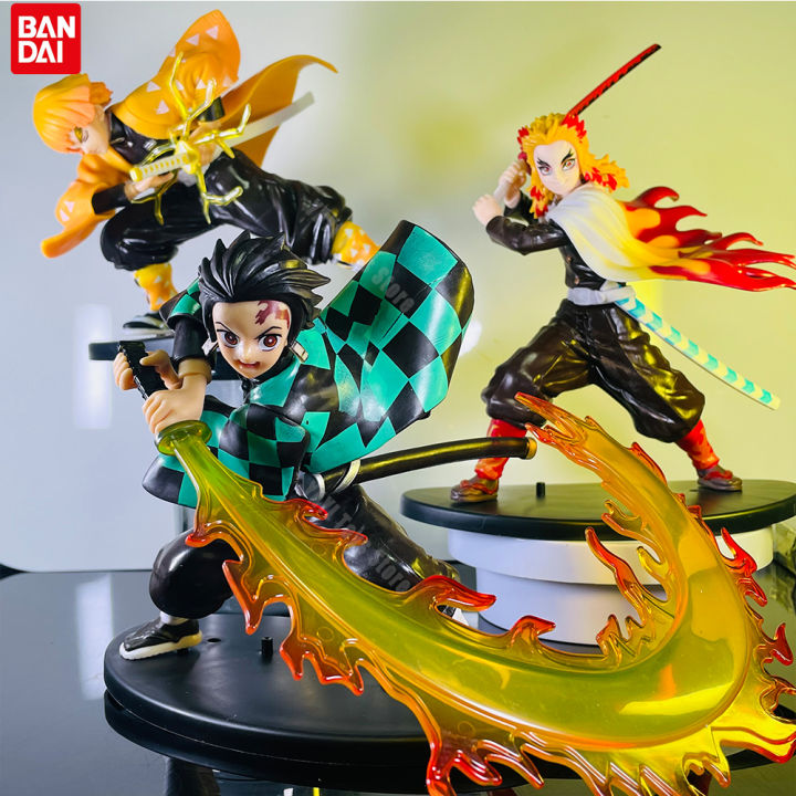 Hot Demon Slayer Anime Figure Tanjirou Agatsuma Zenitsu Kyoujurou Anime ...