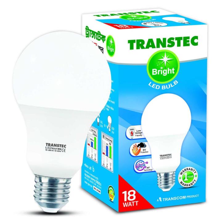 Transtec Bright CDL Led Bulb 18 Watt (Pech Type ) | Daraz.com.bd