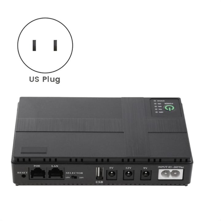 NAMUNY Portable Mini UPS Uninterruptible Power Supply POE5V9V12V for ...