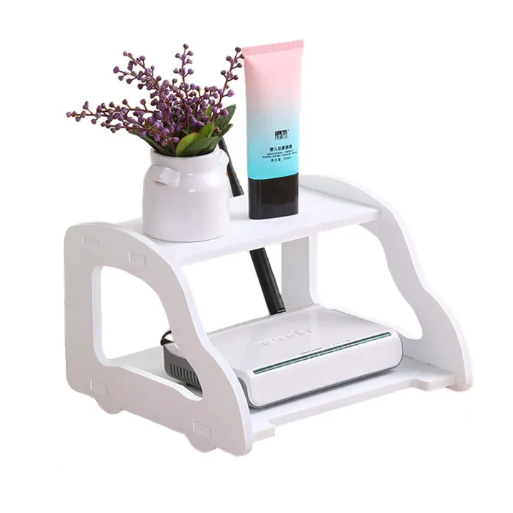 Wall Mounted WIFI Router Shelf Set-top Box Bracket Creative Storage Box ...
