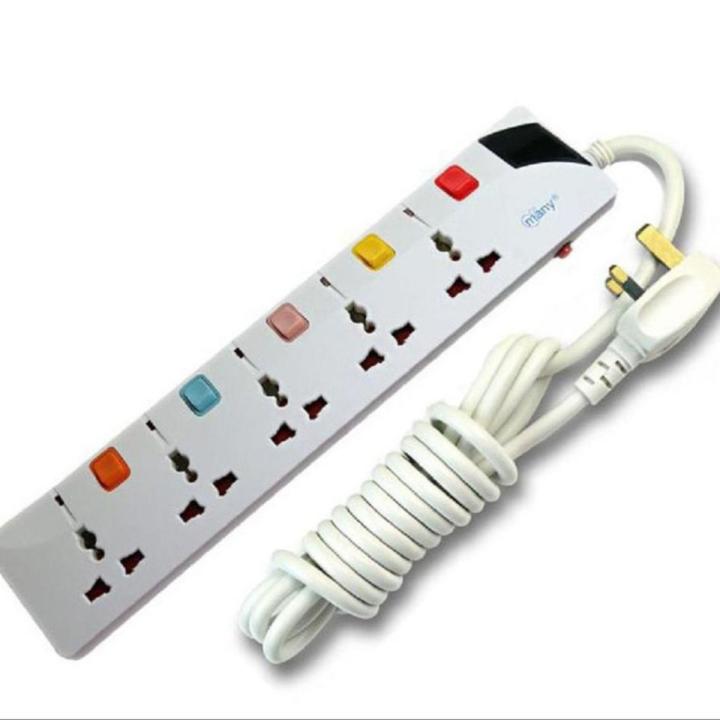 Multi Plug Heavy Duty 5 Gang Model MTS-G157-3Pin Plug/3 Meter Wire ...