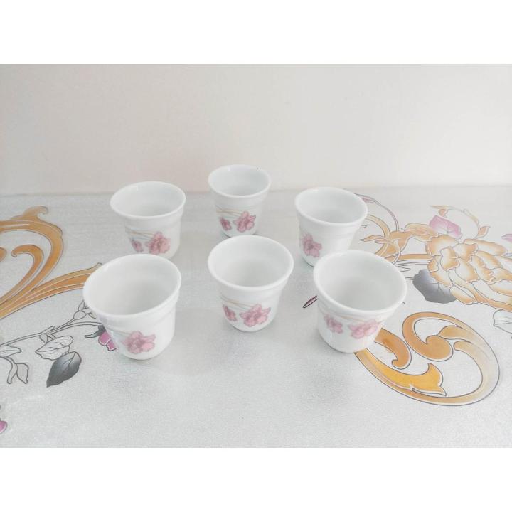 White Tea Cup 6 pieces Small Size. | Daraz.com.bd
