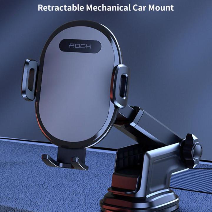 ROCK Multi-function Car Mount 3 in 1 Phone Holder 360 Rotation for Air Vent (MECHANICAL VERSION ...