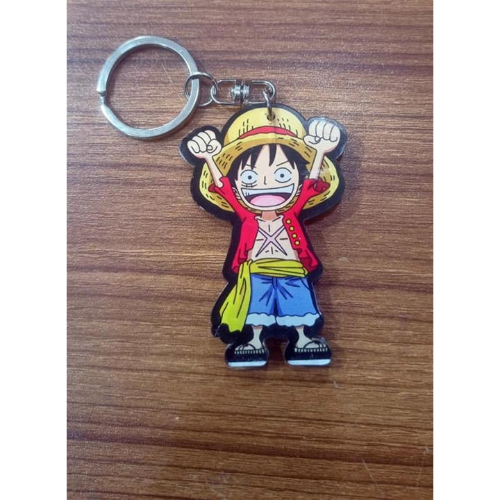 Luffy Key Chain From The Anime One Piece Acrylic Key Ring | Daraz.com.bd