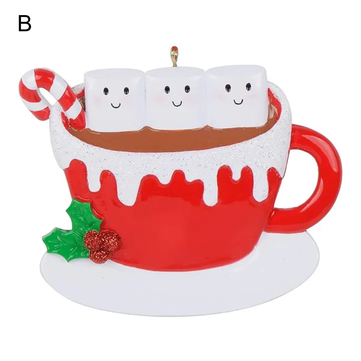 【Lejia】Hanging Eye-catching Cartoon Shape Resin Personalized Christmas ...