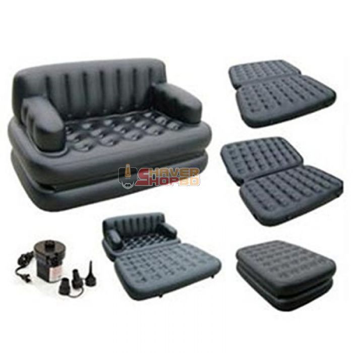 5 in 1 Inflatable Double Air Sofa Bed - Black | Daraz.com.bd