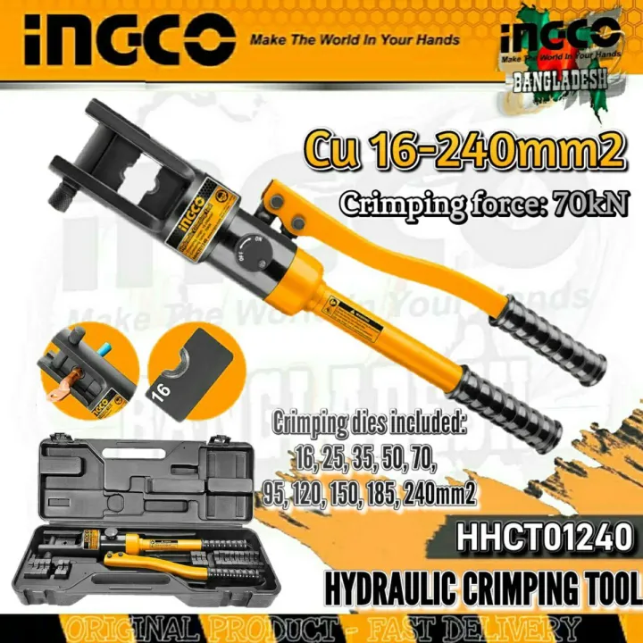 Hydraulic crimping tool-INGCO HHCT01240 | Daraz.com.bd