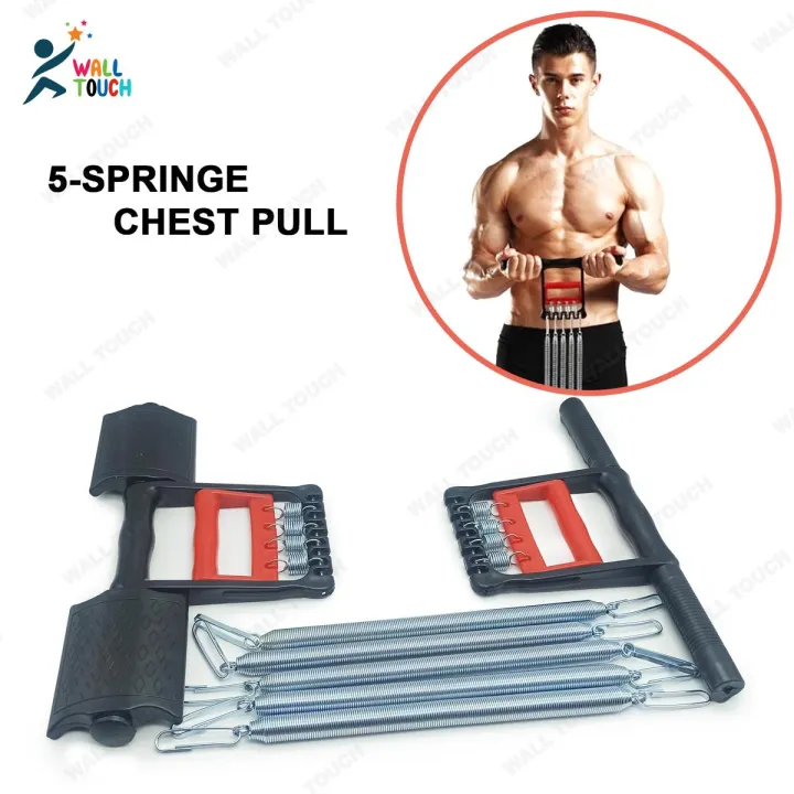 5- Springs Exercise Chest Pull Expander Puller Muscle Stretcher ...