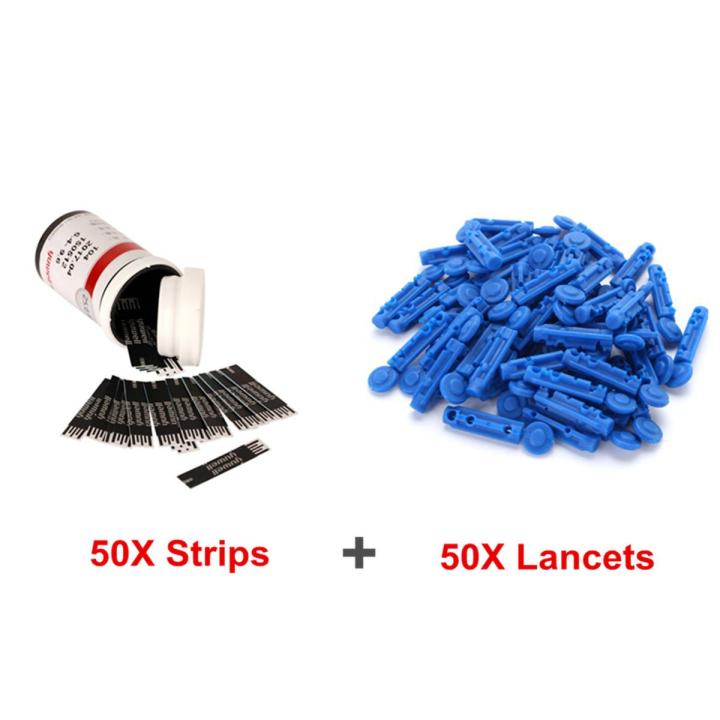 Intelligence Blood Monitor Glucose Meter Glucometer +50x Strips 50x ...