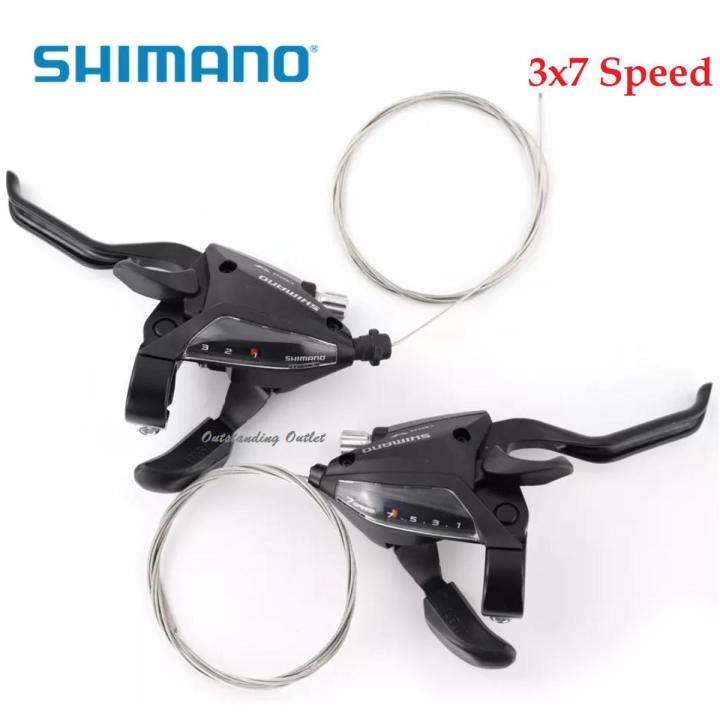 3x7 Shifters ST-EF500 3x7 Set, Brake/Shift Lever With Brake Cable, 7 ...