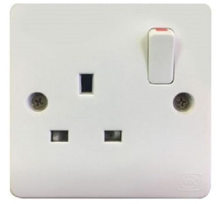 MK Socket Flat Three Pin Original | Daraz.com.bd