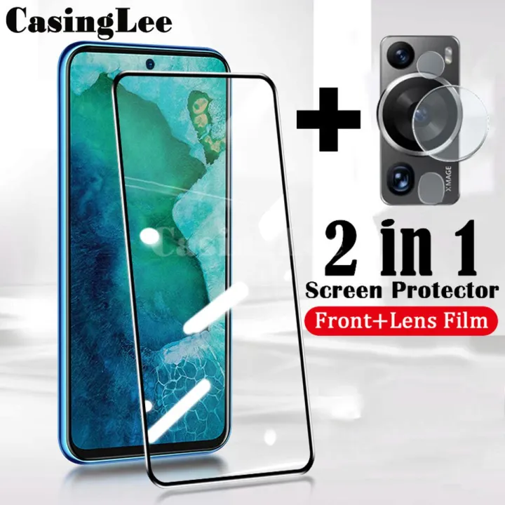 (2 Pieces) Huawei P60 Pro Screen Protector Tempered Glass + Camera Lens ...