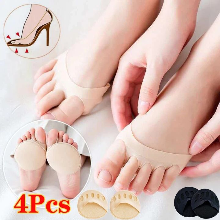 2pc/4pc Women Forefoot Pads High Heels Half Insoles Five Toes Insole ...