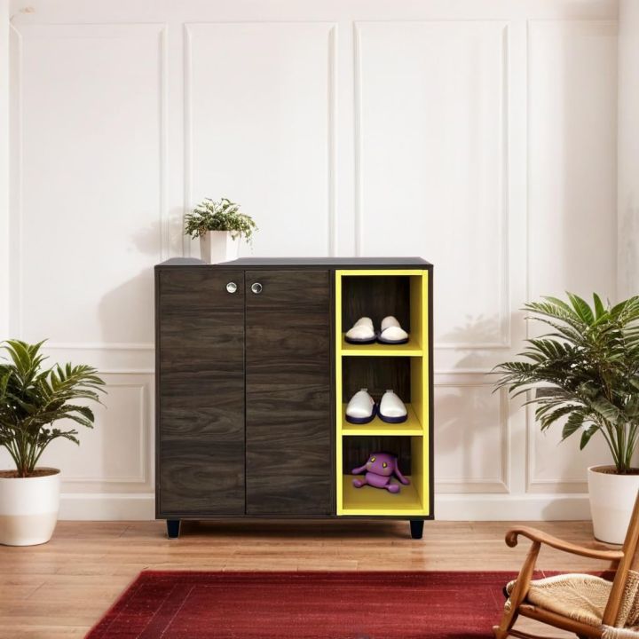 Furnisha Decor Sole Stash 2 Door Engineered Wood Laminated Board Shoe ...