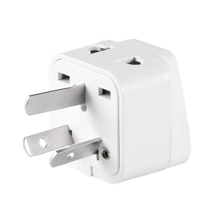 TE 3 pin Chinese Power Plug Adapter Travel Converter Australia UK USA ...