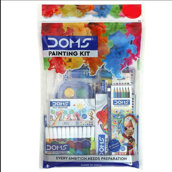 DOMS Painting Kit Pack of 8 Items for Kids Artists Office Works ...